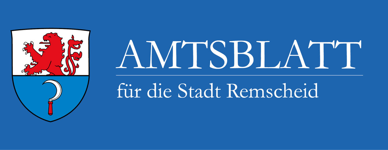 Amtsblatt für die Stadt Remscheid | Stadt Remscheid
